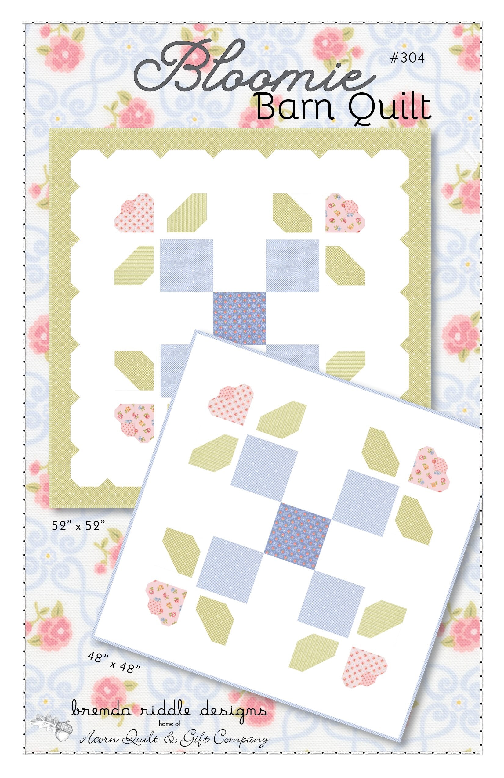 Bloomie Barn Quilt - PDF pattern – brenda riddle designs