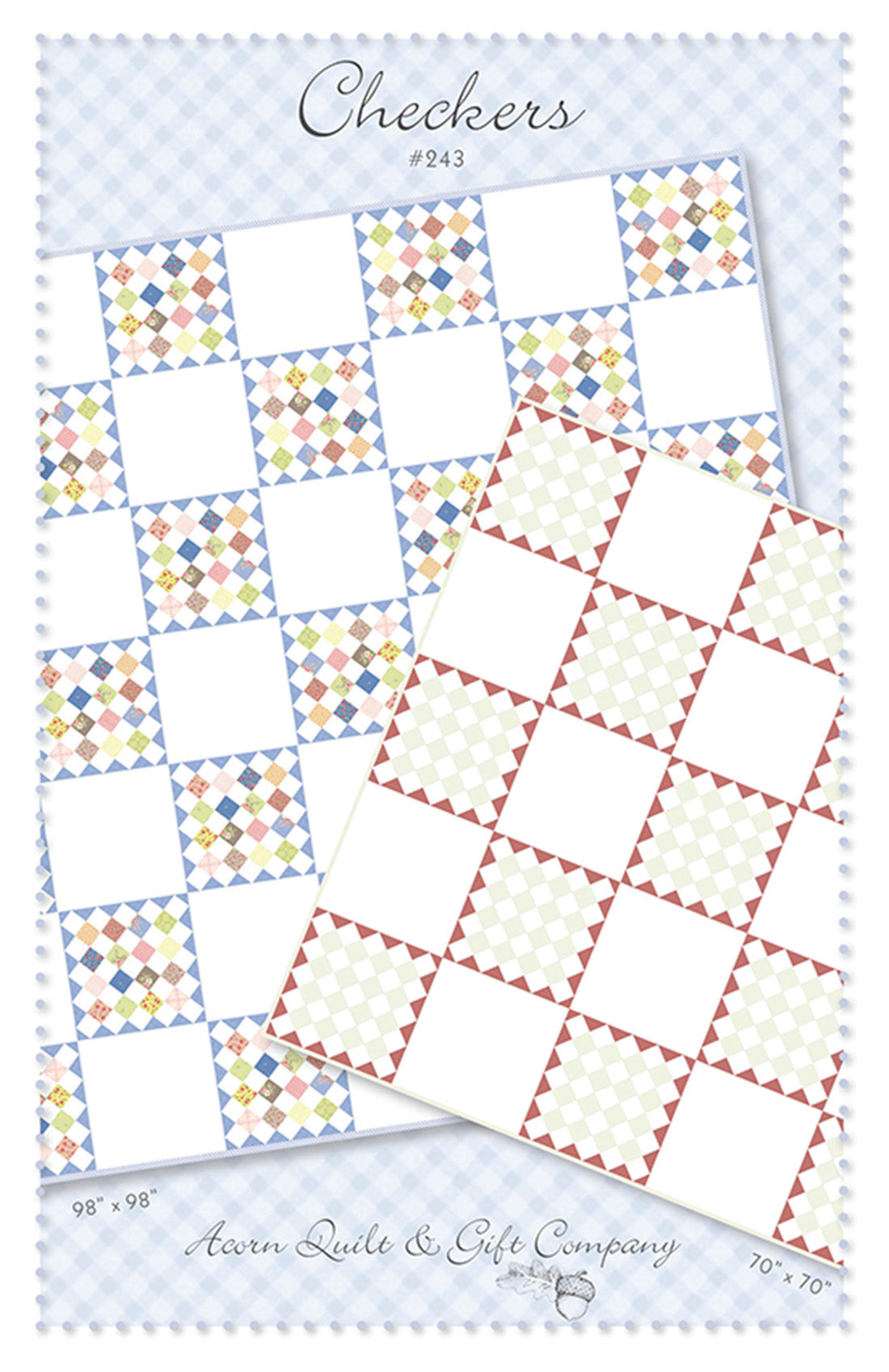 Checkers - paper pattern – brenda riddle designs