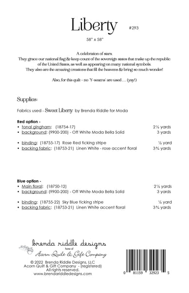 Liberty - PDF pattern – brenda riddle designs