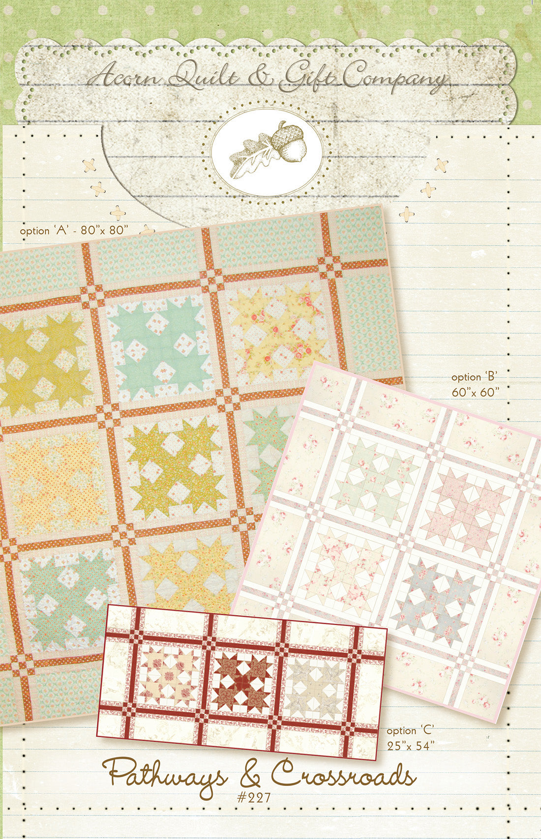 Pathways and Crossroads - paper pattern – brenda riddle designs